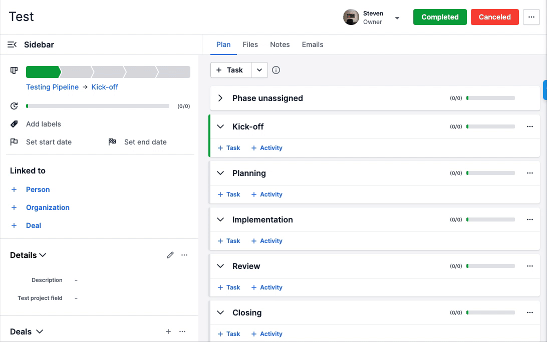 Projects Tasks And Subtasks Knowledge Base Pipedrive 